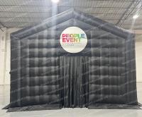 China Black Portable Inflatable Nightclub Tent 5.5x4.9x4.3m Disco Party Event Structure for sale