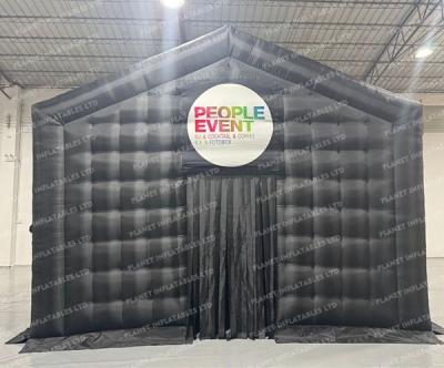 China Black Portable Inflatable Nightclub Tent 5.5x4.9x4.3m Disco Party Event Structure for sale