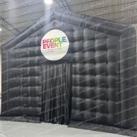 China Black Portable Inflatable Nightclub Tent 5.5x4.9x4.3m Disco Party Event Structure for sale