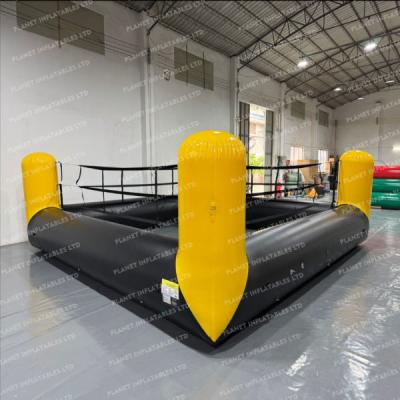 China Inflatable Boxing Ring 6.5m x 6.5m PVC Tarpaulin for Kids and Adults Custom Logo for sale