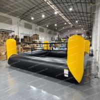 China Inflatable Boxing Ring 6.5m x 6.5m PVC Tarpaulin for Kids and Adults Custom Logo for sale