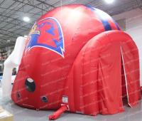 China Custom Inflatable American Football Helmet 15ft 20ft Outdoor Sports Tunnel Tent for sale