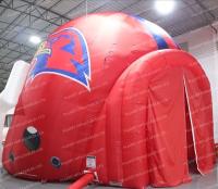 China Custom Inflatable American Football Helmet 15ft 20ft Outdoor Sports Tunnel Tent for sale