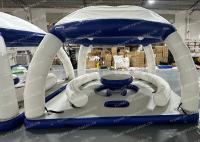 China Inflatable Floating Dock Island Platform 3.4m x 3.4m Water Tent for Party and Lake Use for sale