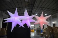 China Wholesale LED Inflatable Star Balloon 1M to 2.5M Christmas Hanging Decorative Lights for Party Wedding Stage Event for sale