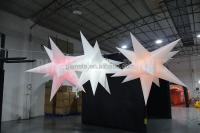 China Wholesale LED Inflatable Star Balloon 1M to 2.5M Christmas Hanging Decorative Lights for Party Wedding Stage Event for sale