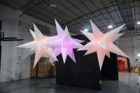 China Wholesale LED Inflatable Star Balloon 1M to 2.5M Christmas Hanging Decorative Lights for Party Wedding Stage Event for sale