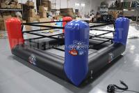 China Inflatable Boxing Ring 3x3x1.2m PVC Tarpaulin Outdoor Sports Arena Custom Logo for sale