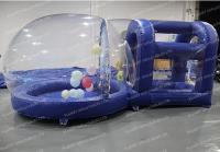 China Custom 10ft PVC Inflatable Snow Globe Bouncer House for Christmas Decoration for sale