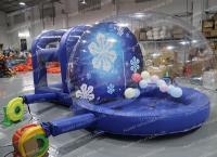 China Custom 10ft PVC Inflatable Snow Globe Bouncer House for Christmas Decoration for sale