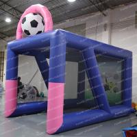 China Custom Inflatable Football Target 5x3m Penalty Shootout Soccer Goal with Blower for sale