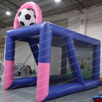 China Custom Inflatable Football Target 5x3m Penalty Shootout Soccer Goal with Blower for sale