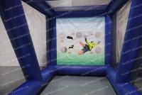 China Custom Inflatable Football Target 5x3m Penalty Shootout Soccer Goal with Blower for sale