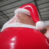 China Giant 3m PVC Inflatable Santa Claus for Outdoor Christmas Yard Decoration for sale
