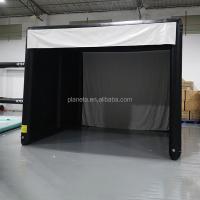 China Inflatable Golf Simulator Enclosure Tent 12x10x10ft PVC Portable Hitting Cage for Training for sale