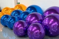 China Wholesale Durable Giant Inflatable PVC Mirror Ball 1m Dia for Stage Hanging for sale