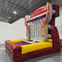 China Inflatable Basketball Connect 4 Toss Game 3.65m x 3m x 3.65m Outdoor Party Rental for sale