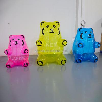 China Custom Giant Inflatable Teddy Bear Gummy Bear 1.8m 2.5m 3m for Birthday Party Decoration for sale