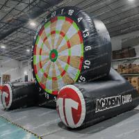 China Inflatable Football Dart Board 3m 4m 5m PVC Soccer Darts Game with Hook and Loop Balls for sale