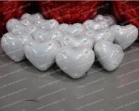 China Double Layer Reflective PVC Mirror Heart Balloon 1m Diameter for Event Decoration for sale