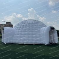 China Inflatable Igloo Dome Tent 12m Diameter PVC Waterproof Camping Party Outdoor Marquee for sale