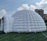 China Inflatable Igloo Dome Tent 12m Diameter PVC Waterproof Camping Party Outdoor Marquee for sale