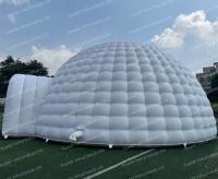 China Inflatable Igloo Dome Tent 12m Diameter PVC Waterproof Camping Party Outdoor Marquee for sale