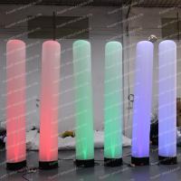 China Customizable Inflatable LED Pillar Column 200cm Height with Color Changing Lights for Party Event Decoration for sale