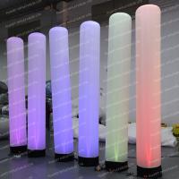 China Customizable Inflatable LED Pillar Column 200cm Height with Color Changing Lights for Party Event Decoration for sale