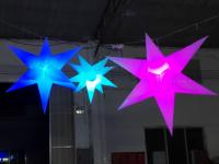 China Wholesale LED Inflatable Star Balloon 1M to 2.5M Christmas Hanging Decorative Lights for Party Wedding Stage for sale
