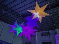 China Wholesale LED Inflatable Star Balloon 1M to 2.5M Christmas Hanging Decorative Lights for Party Wedding Stage for sale