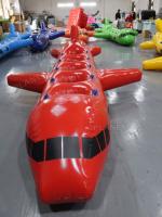 China Inflatable Airplane Hole Race Game Outdoor Team Building Toy 0.65mm PVC Custom Size for sale