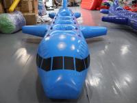 China Inflatable Airplane Hole Race Game Outdoor Team Building Toy 0.65mm PVC Custom Size for sale