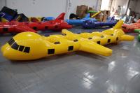 China Inflatable Airplane Hole Race Game Outdoor Team Building Toy 0.65mm PVC Custom Size for sale