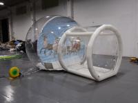 China Giant Inflatable Clear Human Snow Globe 4m Diameter for Christmas Decoration and Party Rental for sale
