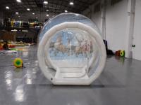 China Giant Inflatable Clear Human Snow Globe 4m Diameter for Christmas Decoration and Party Rental for sale