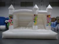 China Luxury White Inflatable Combo Bounce House Slide for Backyard for sale