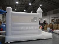 China Luxury White Inflatable Combo Bounce House Slide for Backyard for sale