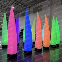 China Custom Inflatable LED Light Column for Advertising Event Decoration Durable Oxford Cloth 16 Color Remote for sale