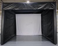 China Custom Inflatable Golf Simulator Enclosure Pop Up Tent 12x10ft for Training and Exhibition for sale
