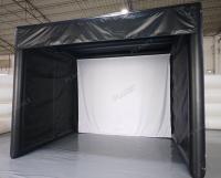 China Custom Inflatable Golf Simulator Enclosure Pop Up Tent 12x10ft for Training and Exhibition for sale
