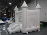 China Wholesale White Inflatable Bouncy Castle 3x2.5x2.5m PVC Tarpaulin Kids Party Bounce House for sale