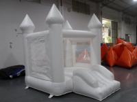 China Wholesale White Inflatable Bouncy Castle 3x2.5x2.5m PVC Tarpaulin Kids Party Bounce House for sale
