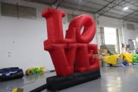 China Custom Inflatable LOVE Letter Billboard 3.5m H Outdoor Advertising Display for sale