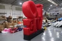 China Custom Inflatable LOVE Letter Billboard 3.5m H Outdoor Advertising Display for sale