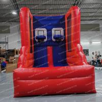 China Outdoor Inflatable Basketball Game 3.66x3x4.26m Durable PVC Hoop for Kids and Adults for sale