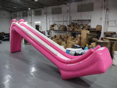 China Customized Floating Inflatable Yacht Water Slide 0.9mm PVC for Sea Lake for sale