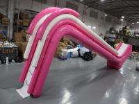 China Customized Floating Inflatable Yacht Water Slide 0.9mm PVC for Sea Lake for sale