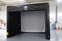 China Custom Portable Inflatable Golf Simulator Enclosure Tent 12x10ft with Movie Screen for Indoor Outdoor Rental for sale