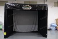 China Custom Portable Inflatable Golf Simulator Enclosure Tent 12x10ft with Movie Screen for Indoor Outdoor Rental for sale